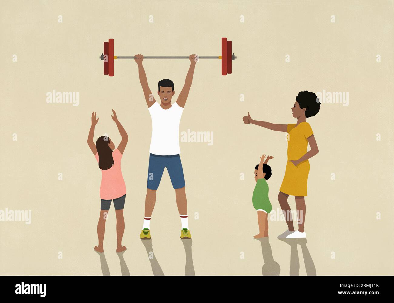 Father role model illustration hi-res stock photography and images - Alamy