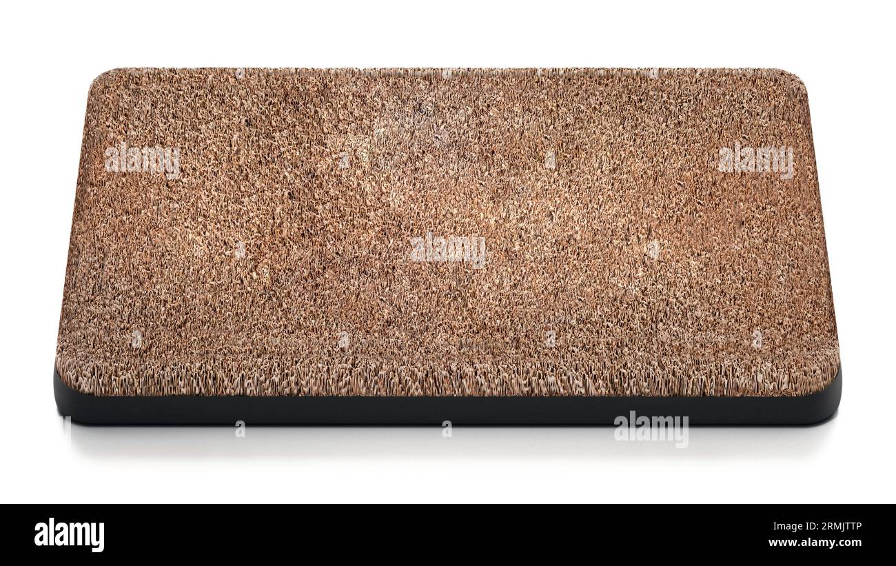 Doormat isolated on white background. 3D illustration Stock Photo - Alamy
