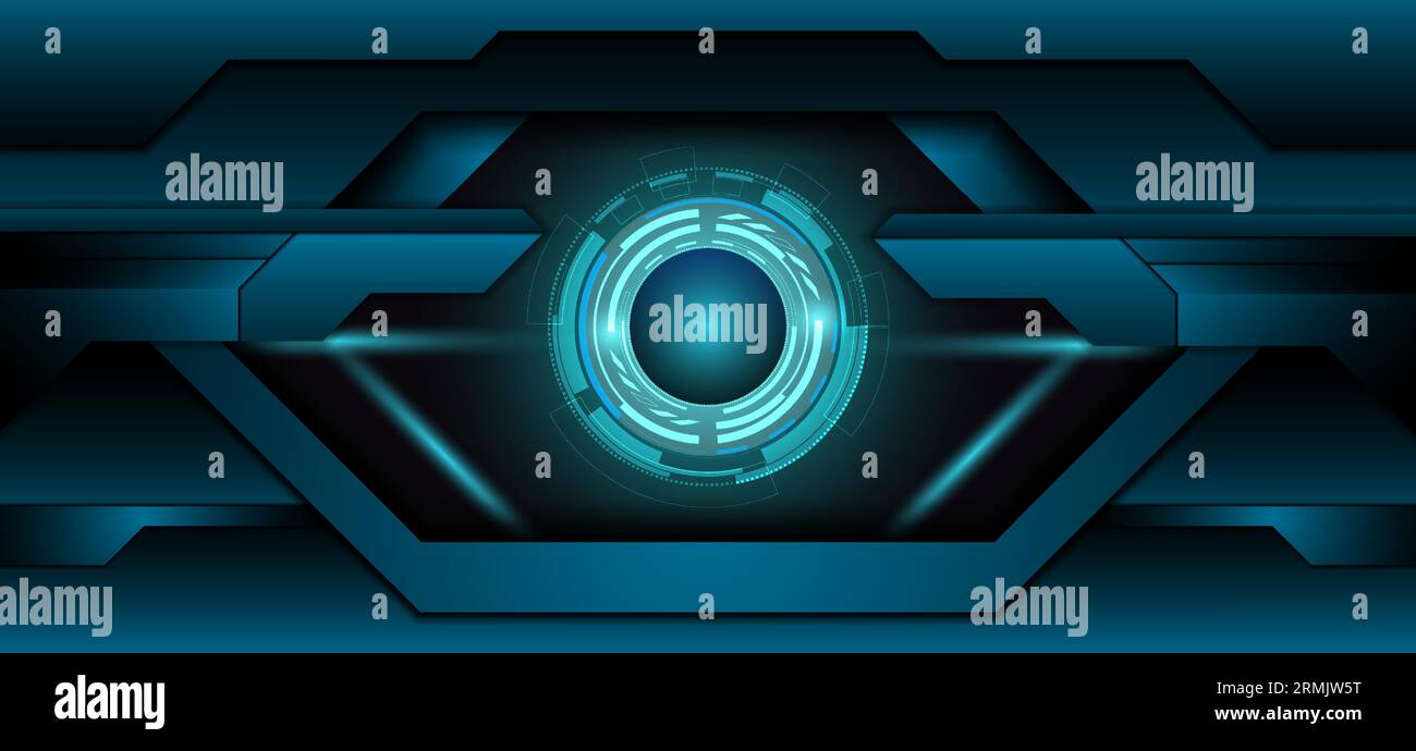 abstract interface futuristic dimension mechanism door technology ...