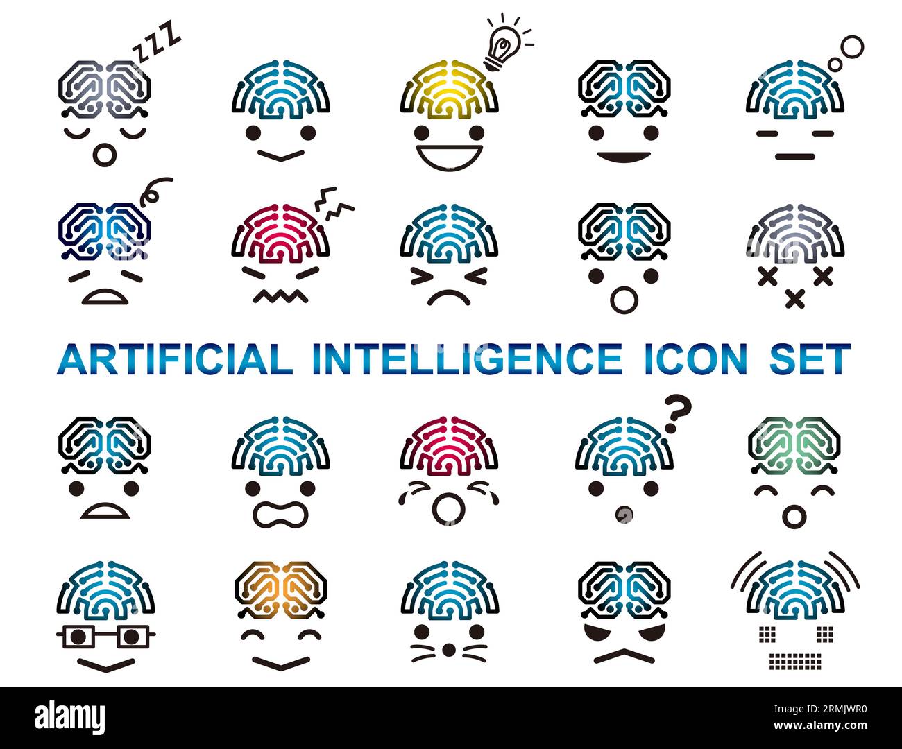 Artificial intelligence icon hi-res stock photography and images - Alamy