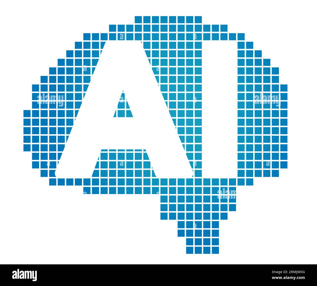 Ai brain on white hi-res stock photography and images - Alamy