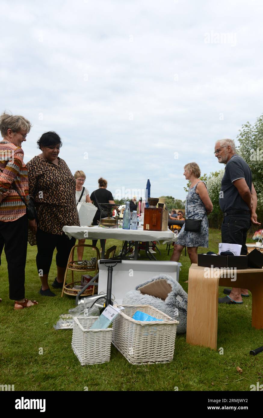 A weekly summer garage-sale and fair in a small village in South West ...