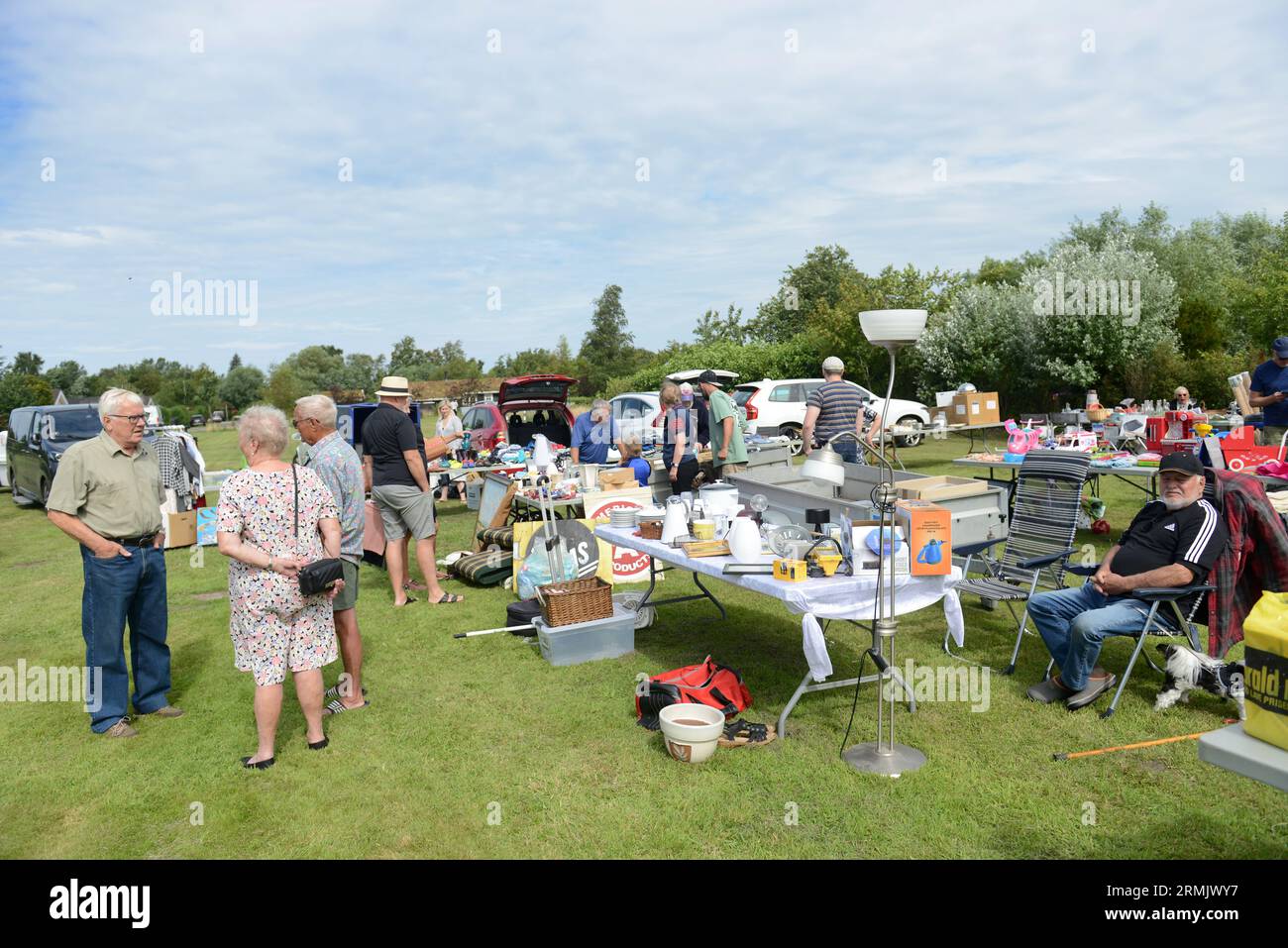 A weekly summer garage-sale and fair in a small village in South West ...