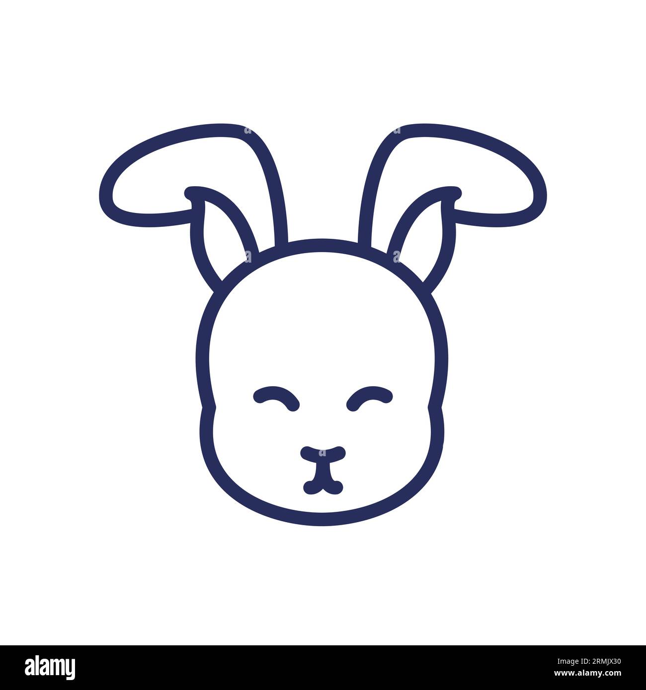 Bunny, rabbit line icon, vector Stock Vector Image & Art - Alamy