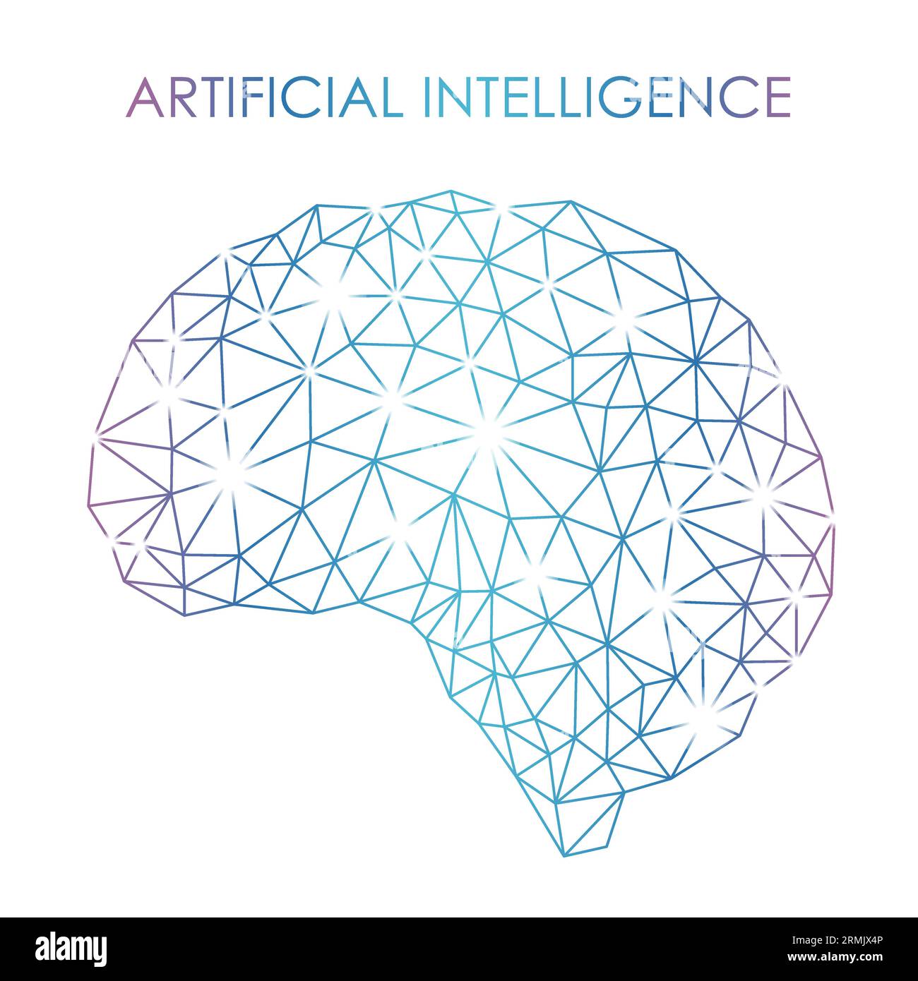 Artificial Intelligence Vector Concept Illustration Isolated On A White ...