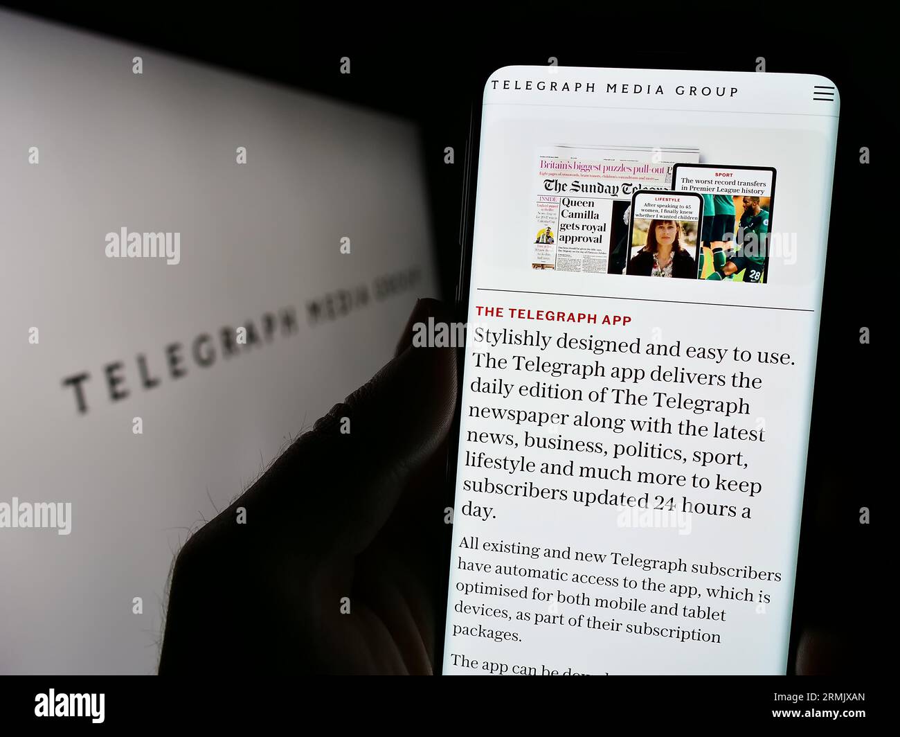 The telegraph logo hi-res stock photography and images - Alamy