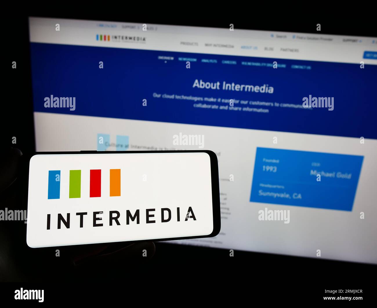 Intermedia logo hi-res stock photography and images - Alamy