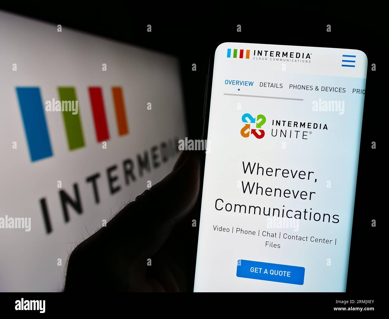 Intermedia logo hi-res stock photography and images - Alamy