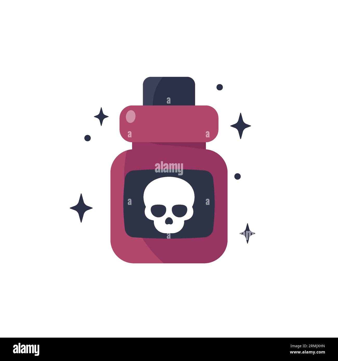 Poison vial on white Stock Vector Images - Alamy