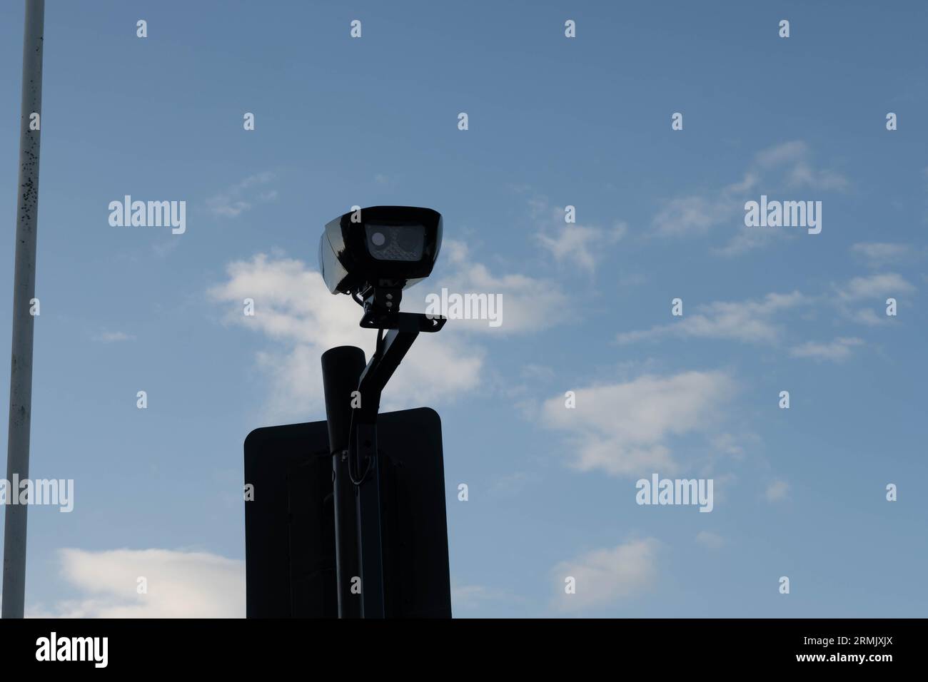 UXBRIDGE, LONDON, ENGLAND - 12 July 2023: Newly-installed ULEZ ANPR ...