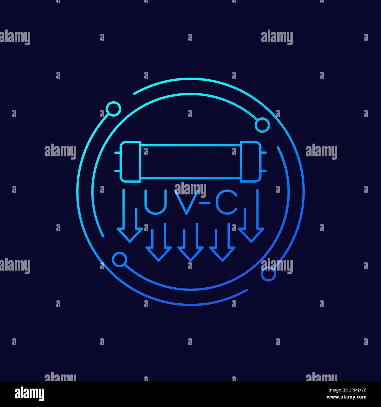 UV-C lamp for disinfection icon, linear design Stock Vector Image & Art - Alamy