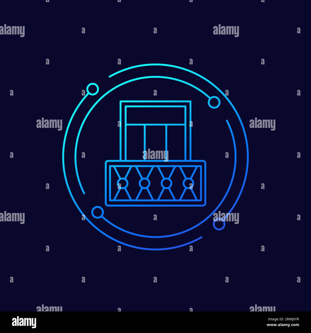 Modern balcony design Stock Vector Images - Alamy