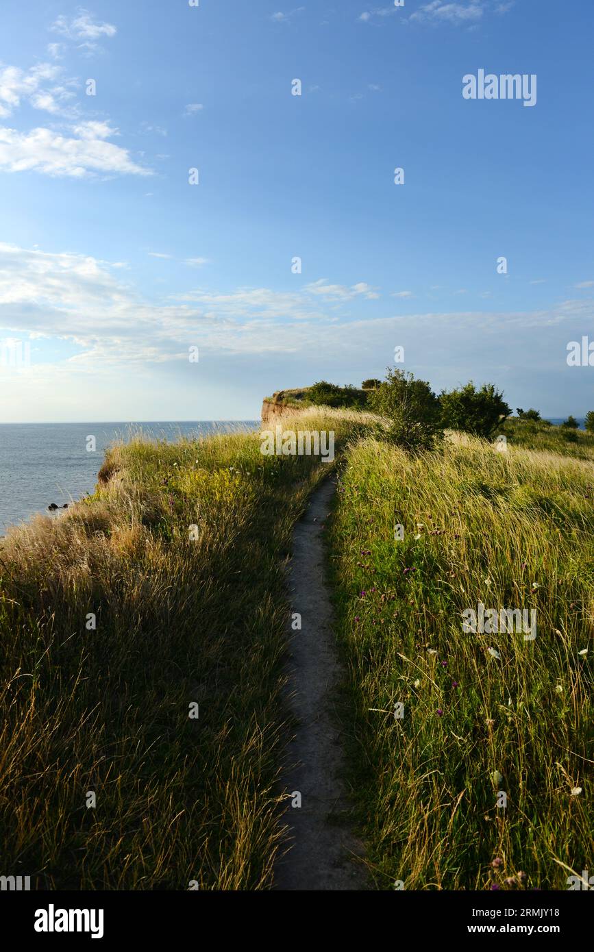 Beautiful coastal scenery by the Great Belt in Korsør, Denmark Stock ...