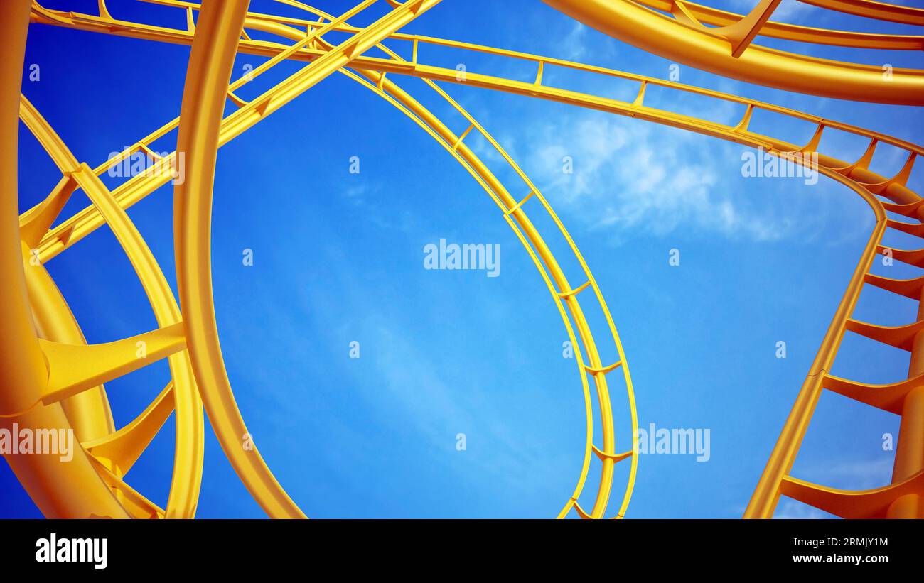 3d roller coaster ride hi-res stock photography and images - Alamy