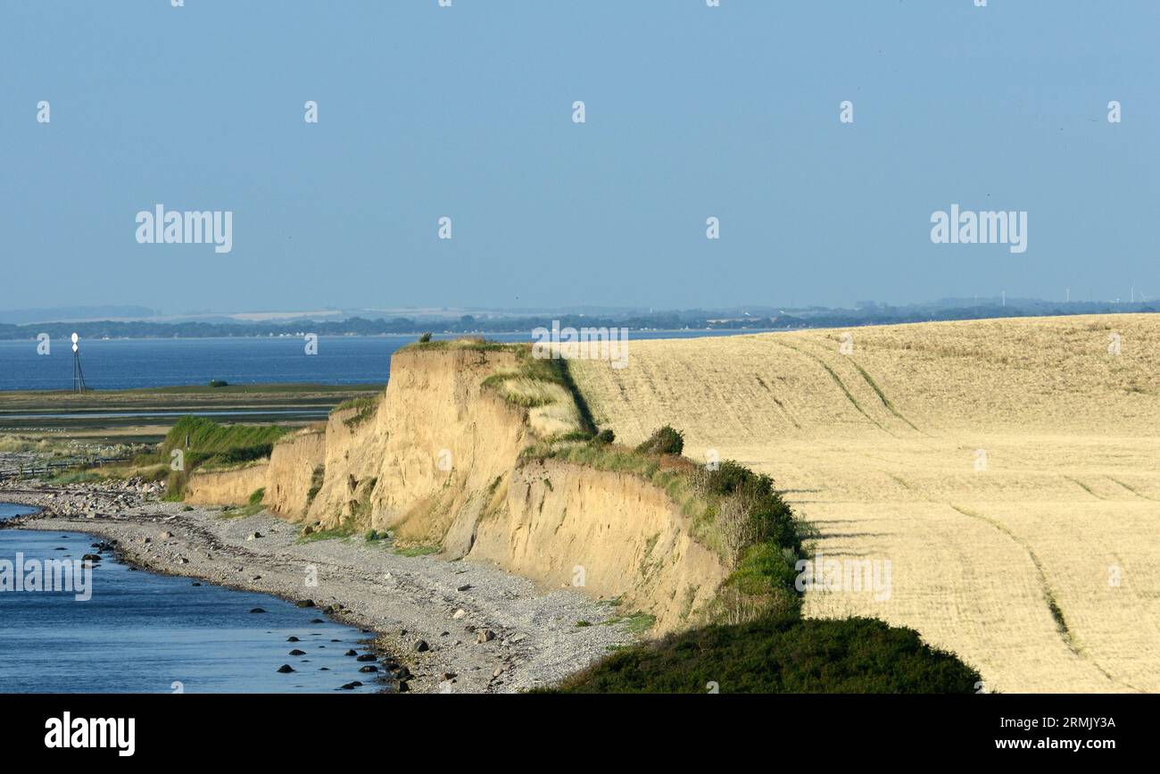 Beautiful coastal scenery by the Great Belt in Korsør, Denmark Stock ...