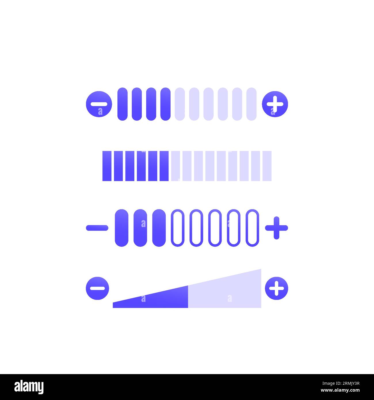 volume control vector elements for apps Stock Vector Image & Art - Alamy