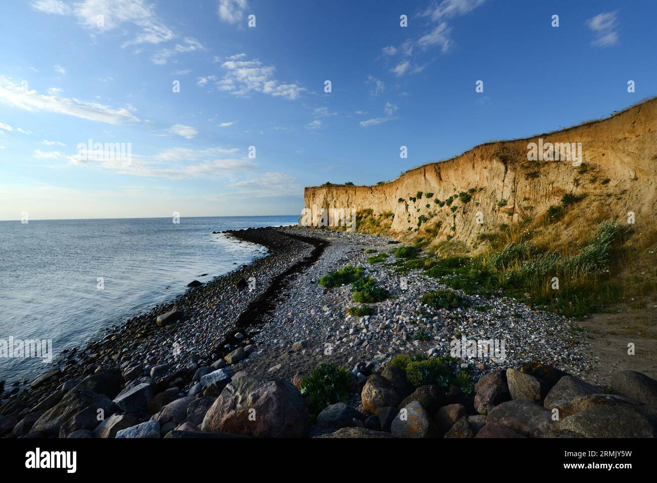Beautiful coastal scenery by the Great Belt in Korsør, Denmark Stock ...