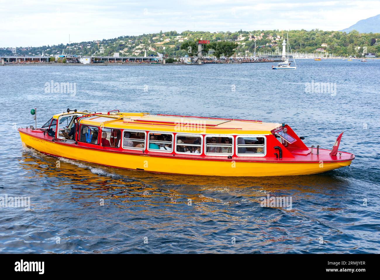 Mouette waterbus (Mouette Genevoises) from Quai du Mont Blanc, Geneva ...