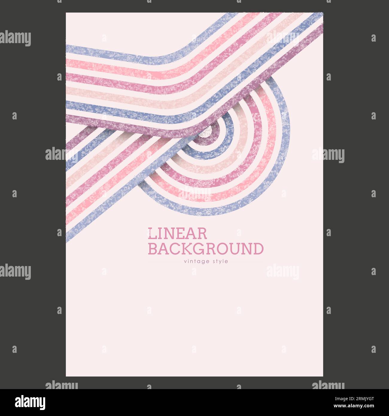 Linear design in vintage style. Abstract background with parallel ...