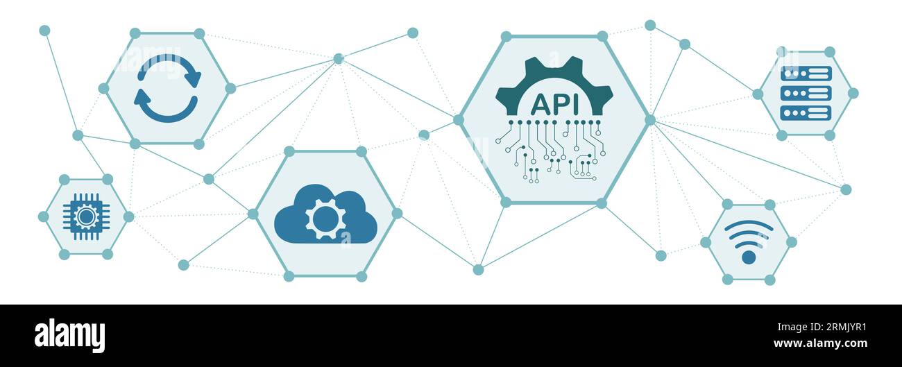 Web api security concept Cut Out Stock Images & Pictures - Alamy