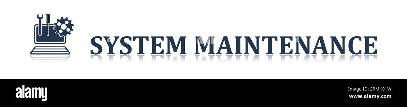 Illustration of a system maintenance concept Stock Photo - Alamy