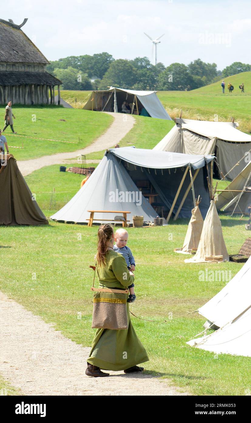 The Trelleborgs Viking Festival in Slagelse, Zealand, Denmark Stock ...
