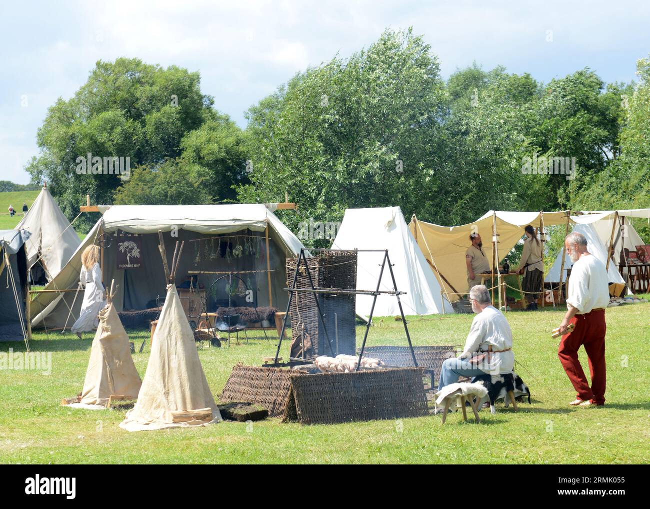 The Trelleborgs Viking Festival in Slagelse, Zealand, Denmark Stock ...