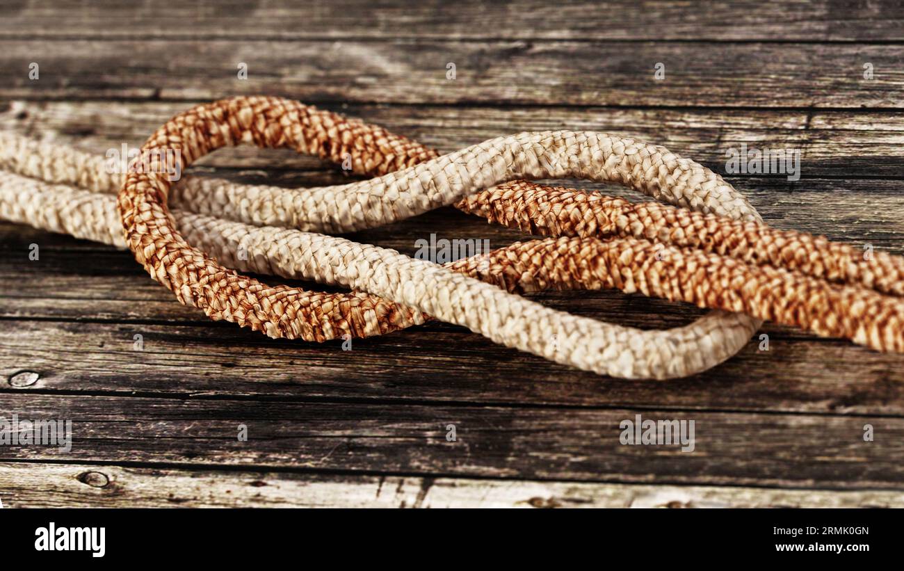 Two ropes tied hi-res stock photography and images - Alamy