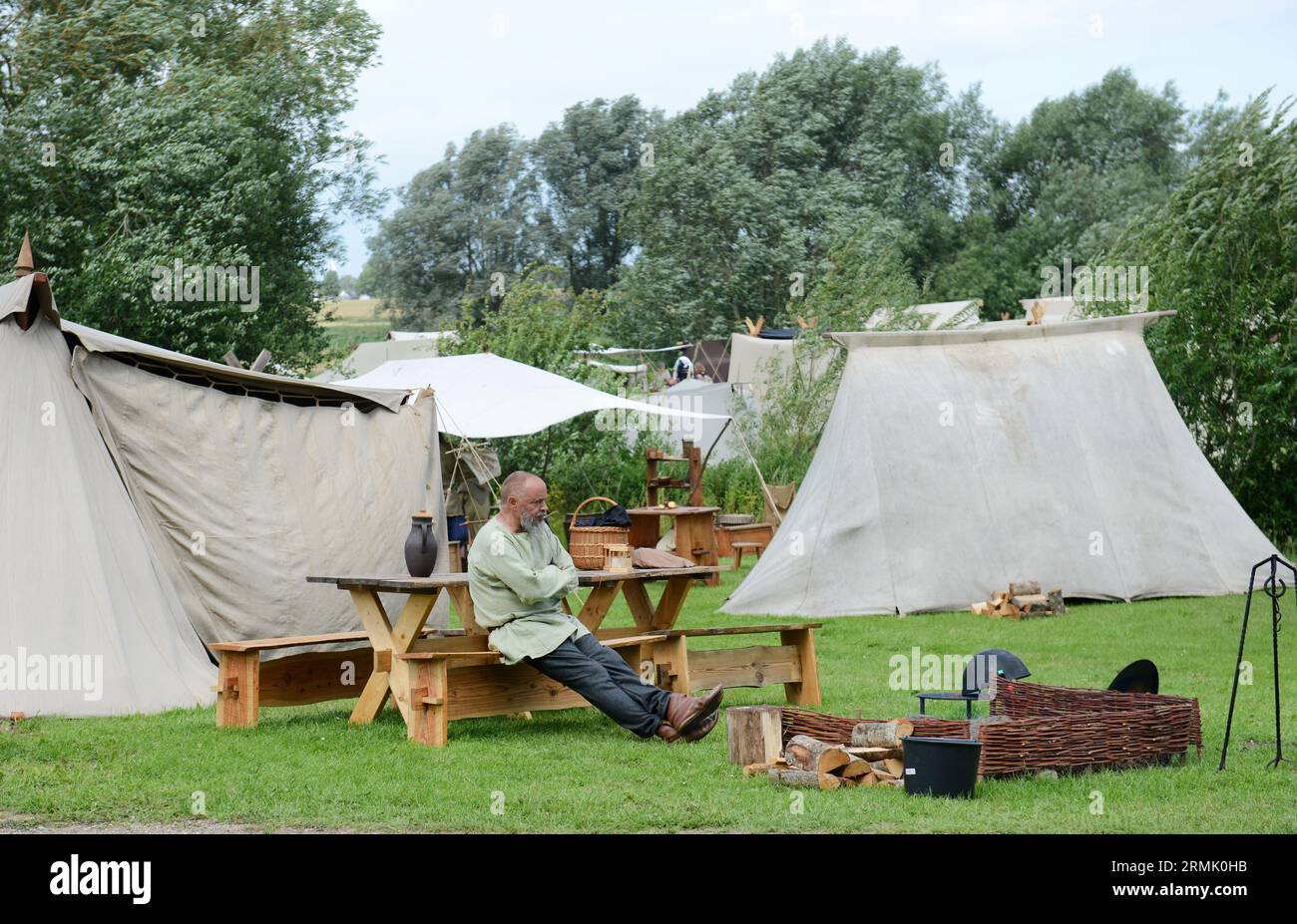 The Trelleborgs Viking Festival in Slagelse, Zealand, Denmark Stock ...