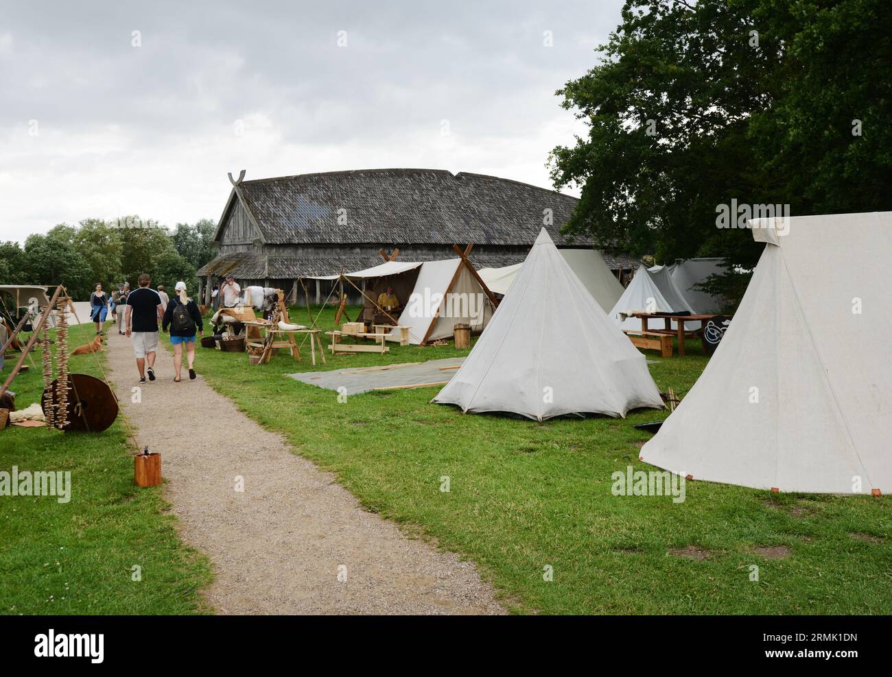 The Trelleborgs Viking Festival in Slagelse, Zealand, Denmark Stock ...