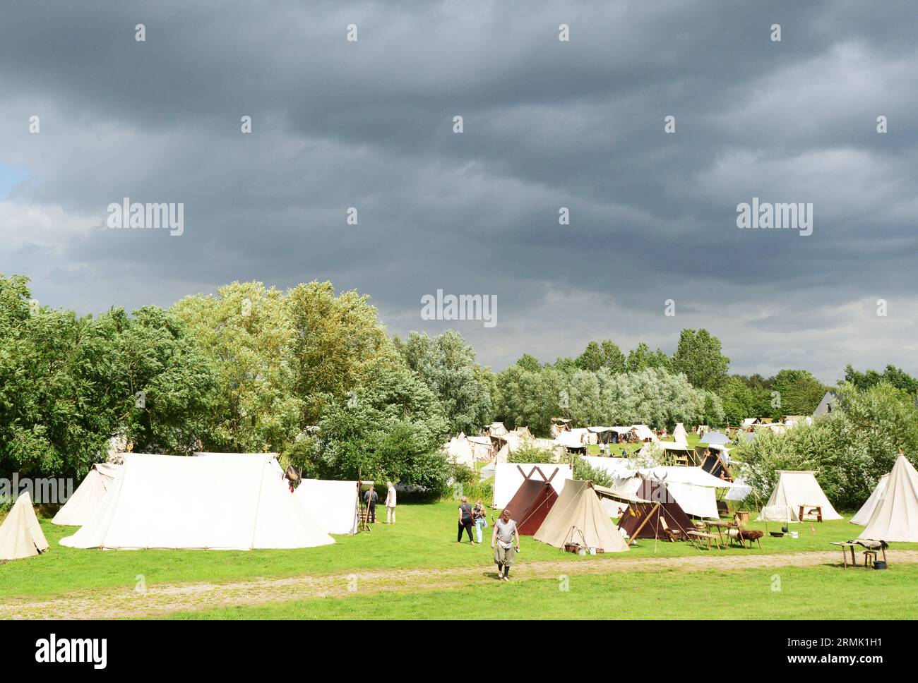 The Trelleborgs Viking Festival in Slagelse, Zealand, Denmark Stock ...