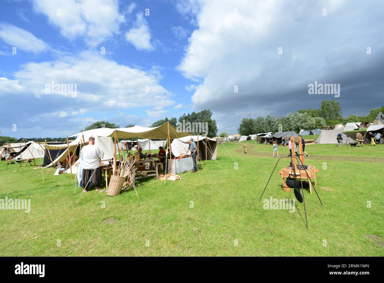 The Trelleborgs Viking Festival in Slagelse, Zealand, Denmark Stock ...