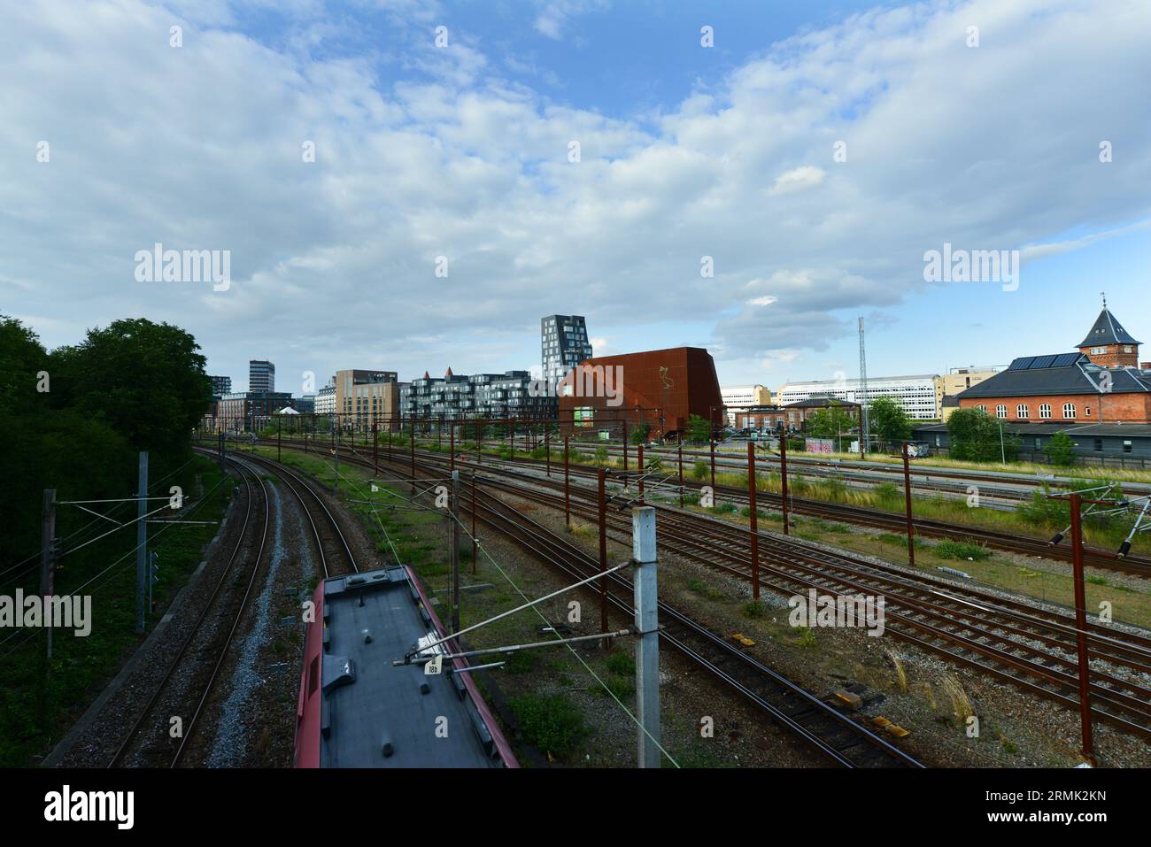 Danish trains in Copenhagen Denmark Stock Photo - Alamy