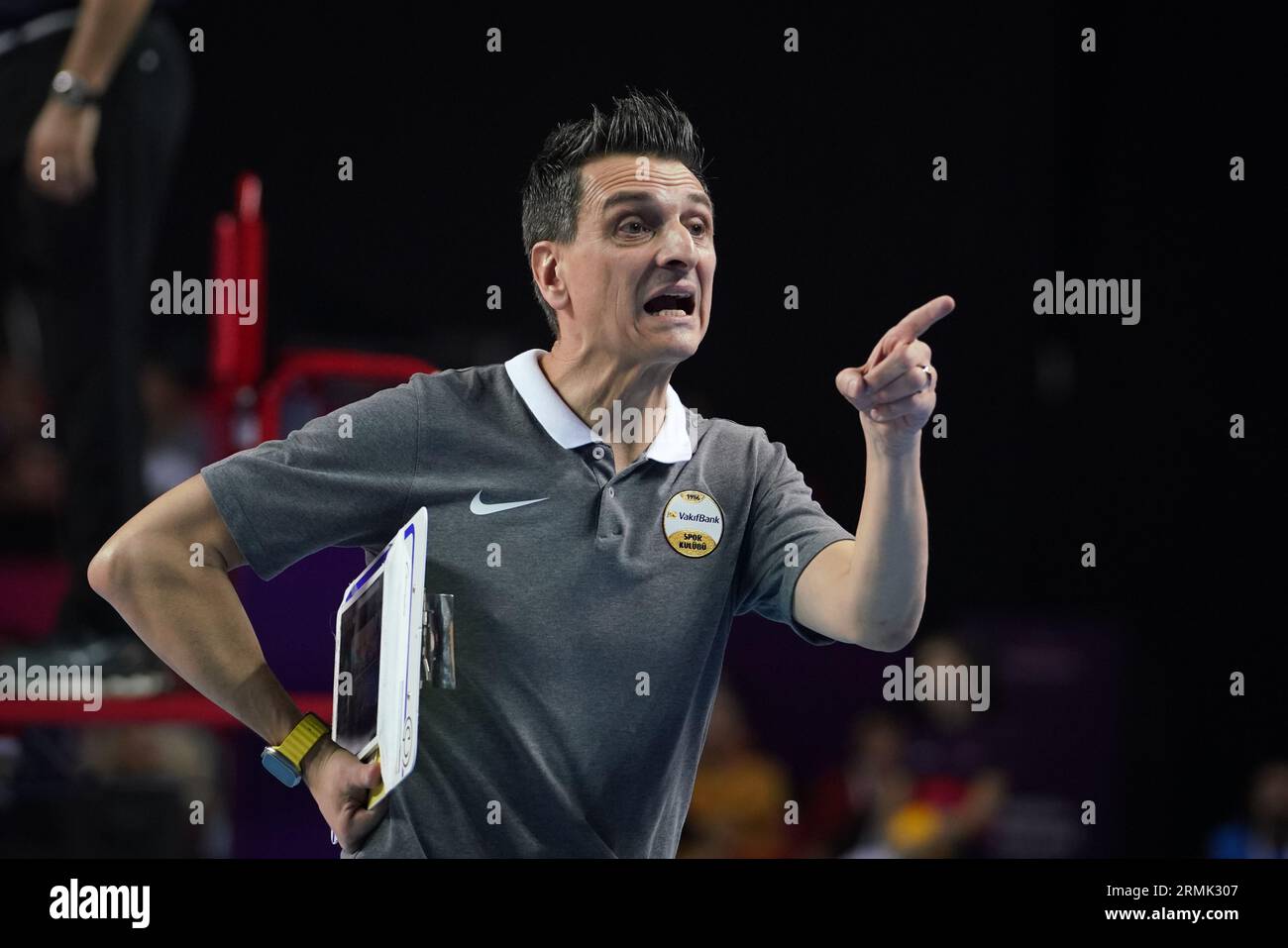 ANTALYA, TURKIYE - DECEMBER 18, 2022: Vakifbank coach Giovanni Guidetti ...