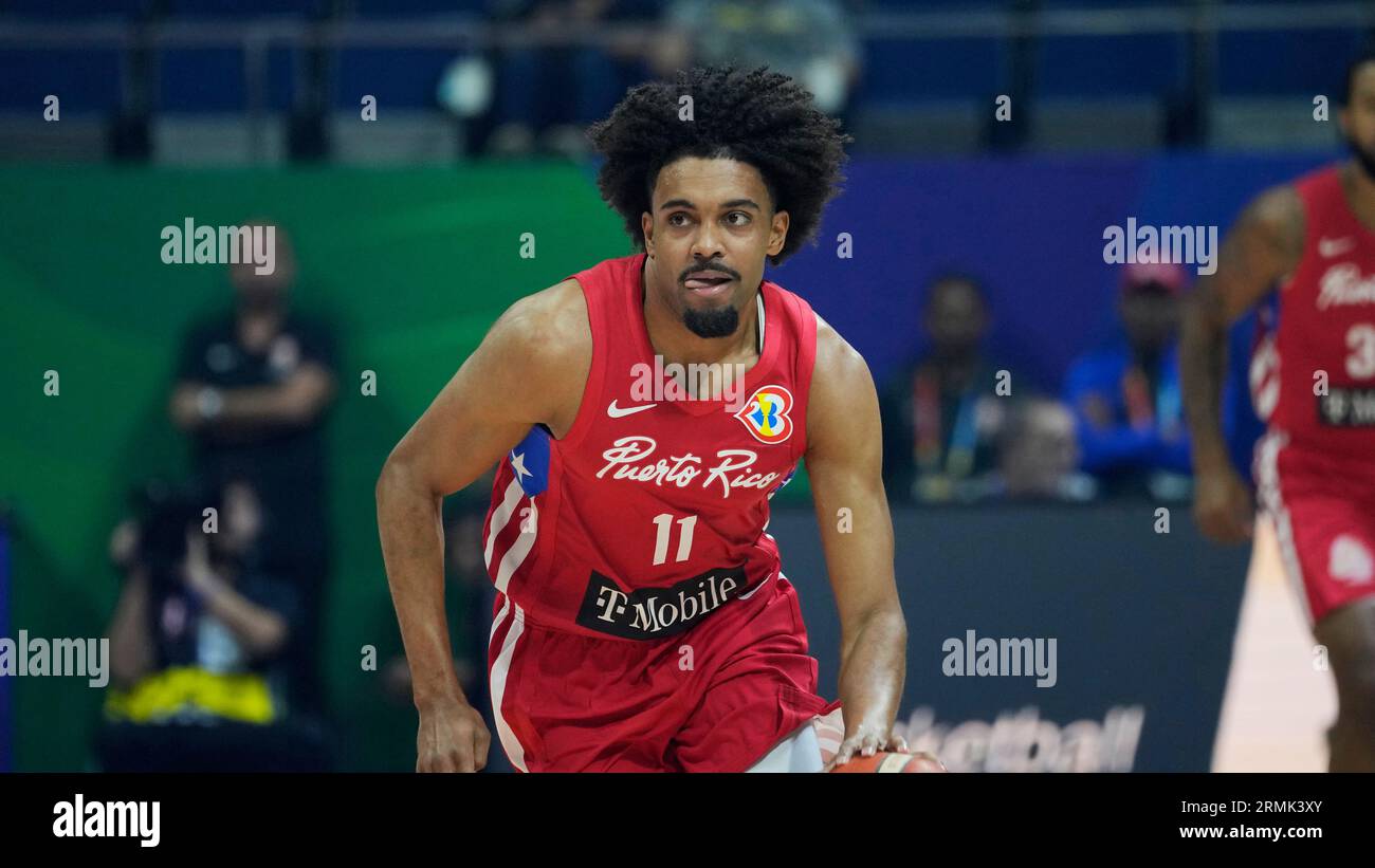 Puerto Rico guard Stephen Thompson Jr. (11) during their Basketball ...