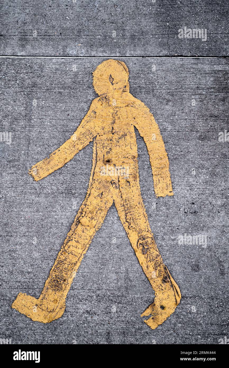 Painted pedestrian figure hi-res stock photography and images - Alamy
