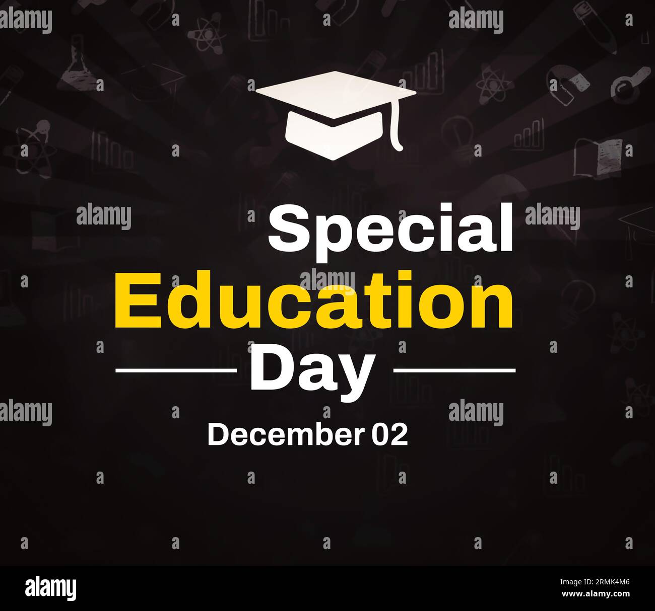 Special Education Day background design with shapes and colorful ...