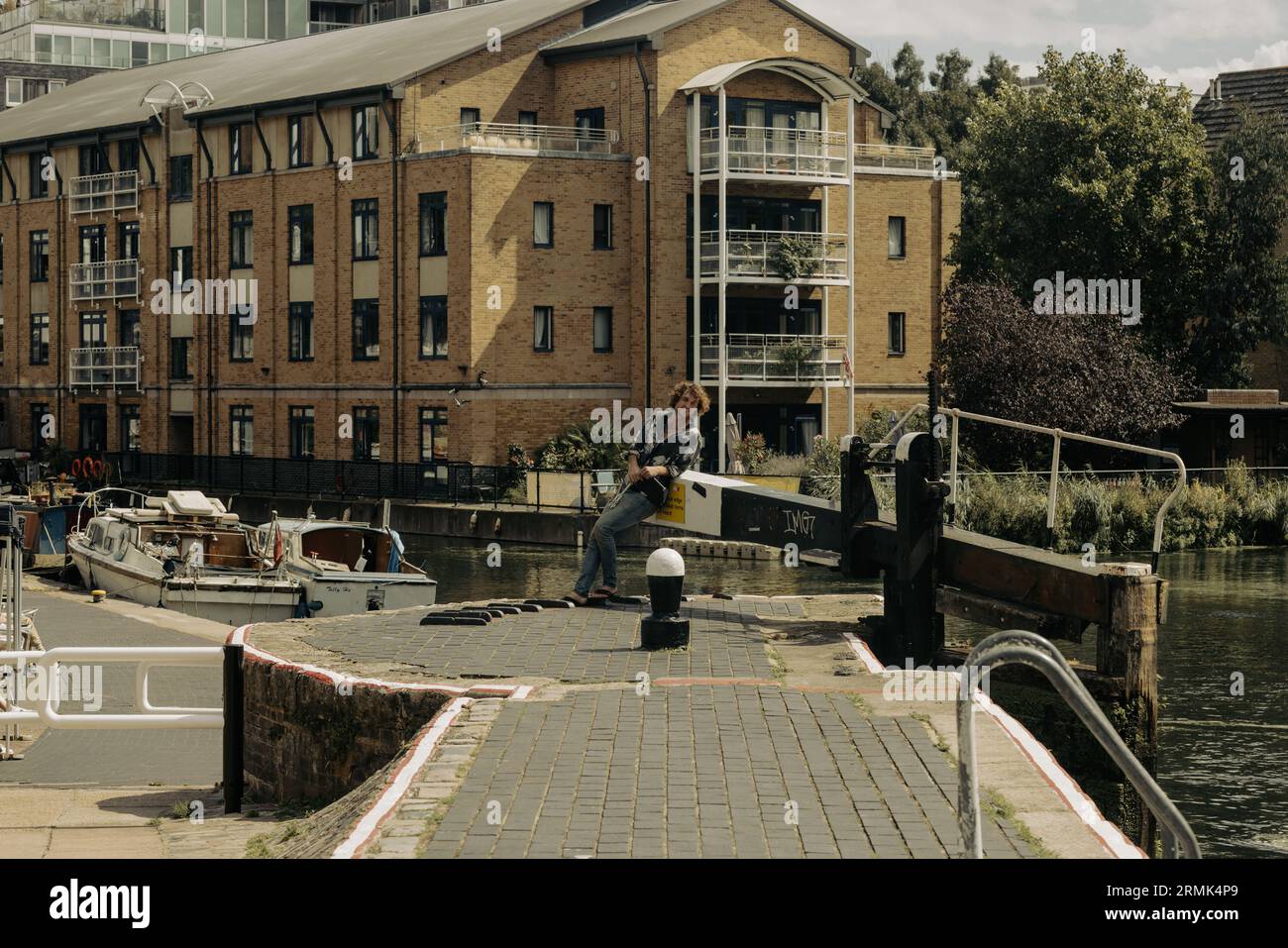 London City Road Lock Regent's Canal Stock Photo - Alamy