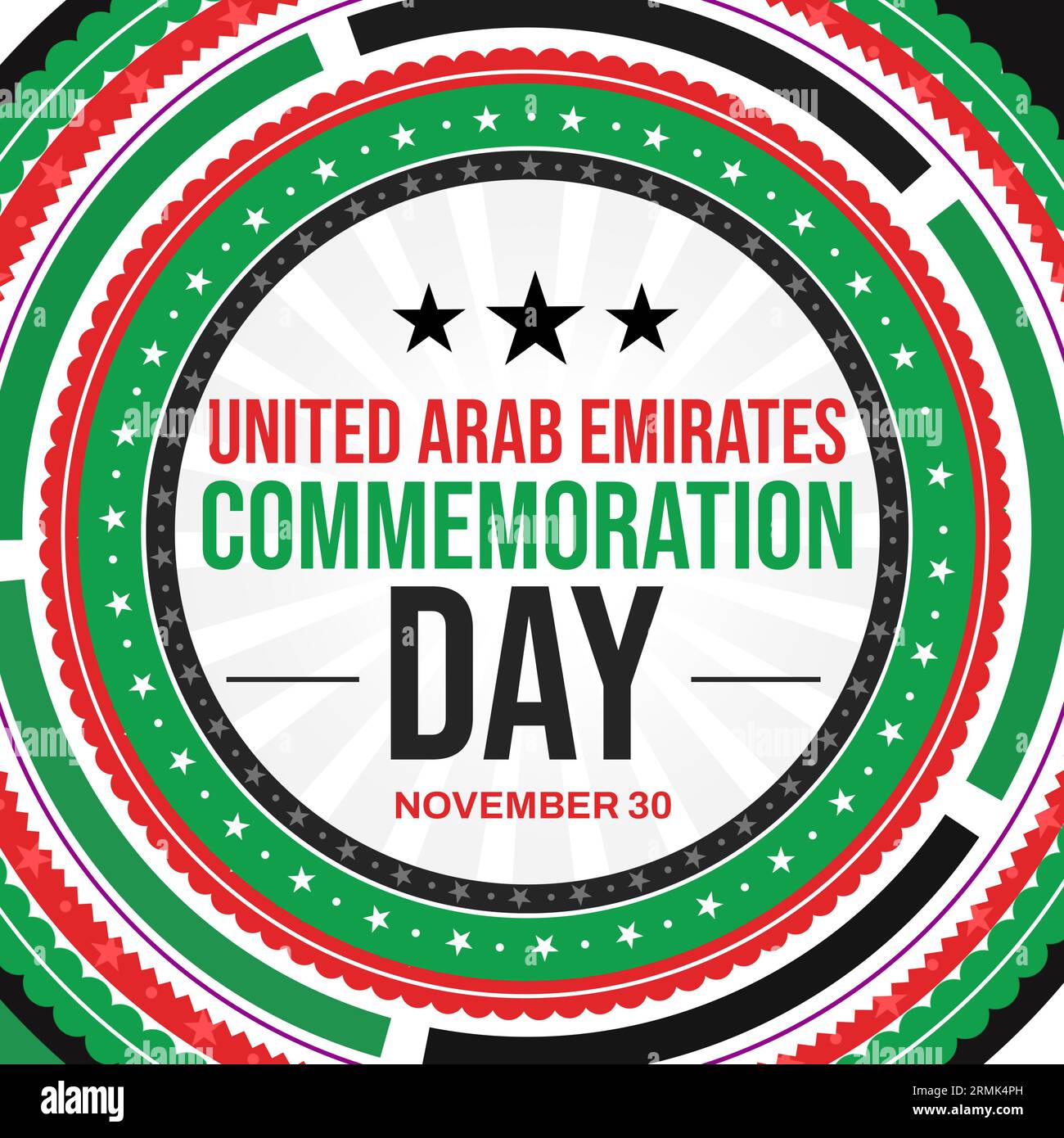 UAE Commemoration Day wallpaper with patriotic colors design and ...