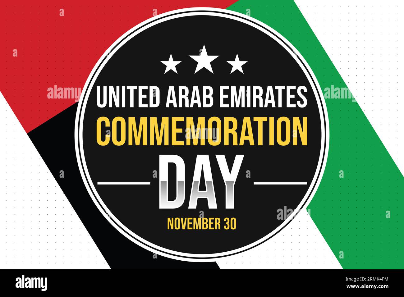 United Arab Emirates Commemoration Day wallpaper design with flag in ...