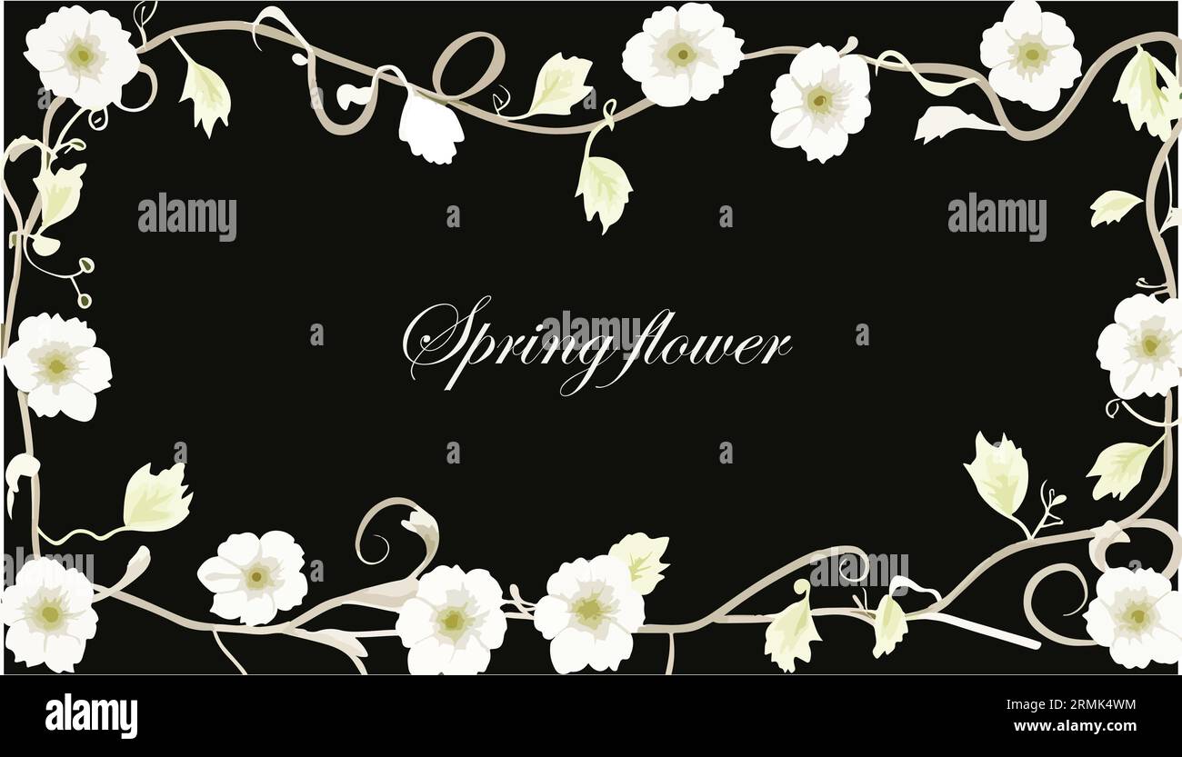 Floral modern frame Stock Vector Images - Alamy