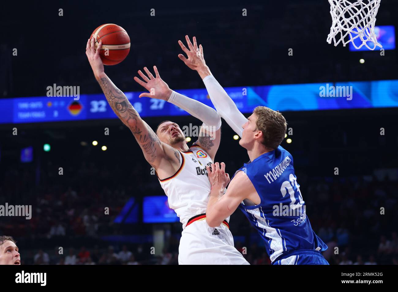 Okinawa Arena, Okinawa, Japan. 29th Aug, 2023. (L to R) Daniel Theis ...