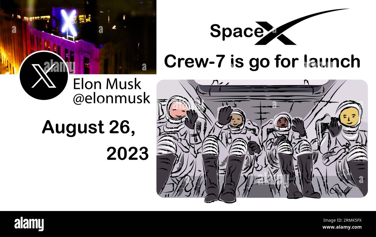 August 26, 2023, Elon Musk on his Twitter page shared a publication by ...