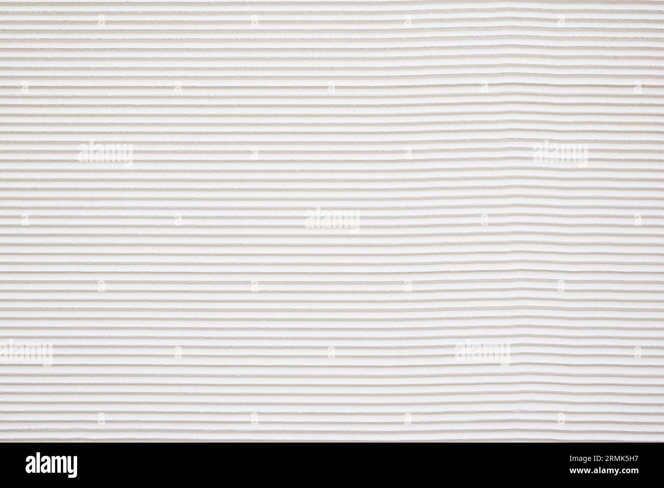 white plaster wall background with horizontal wavy line pattern Stock ...