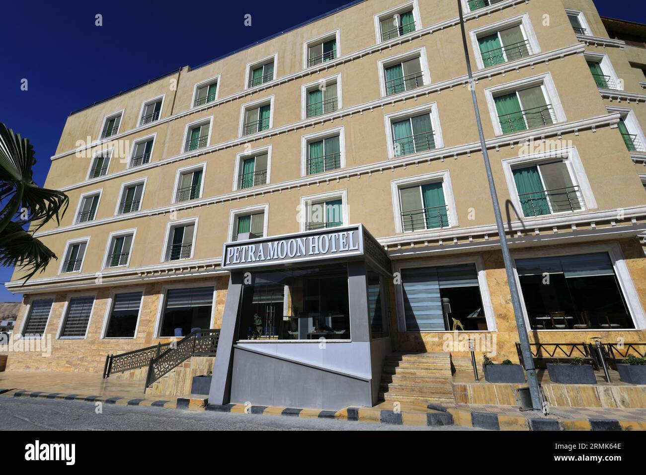 The Petra Moon Hotel in Wadi Musa town, Jordan, Middle East Stock Photo ...