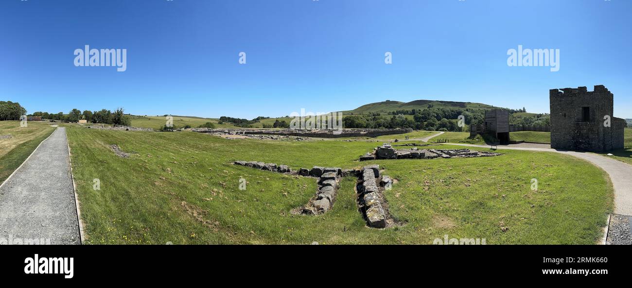 Hadrian's Wall, Panorama, Vindolanda Fort, Thorngrafton, Henshaw ...