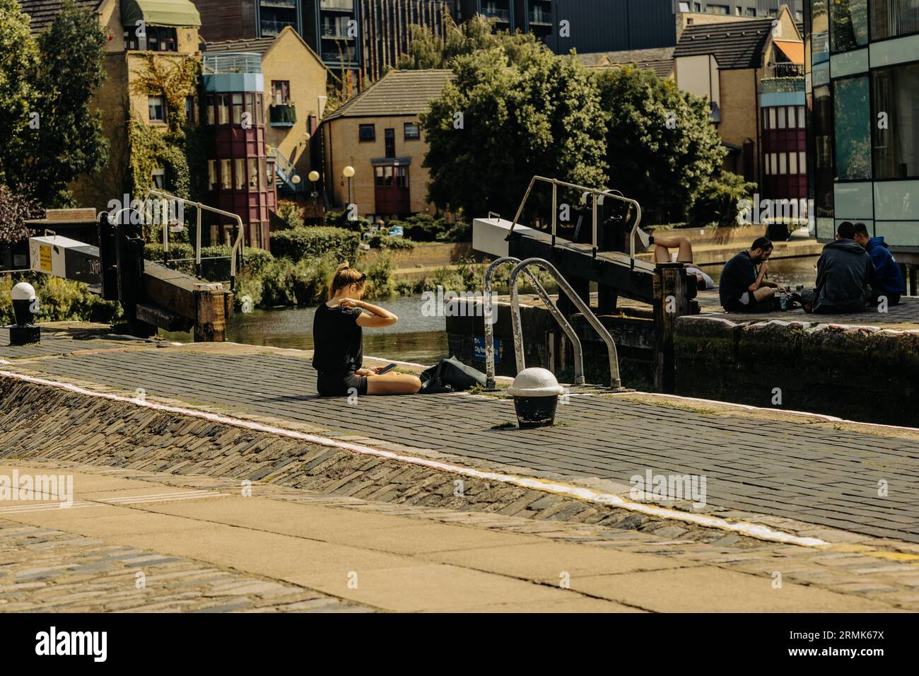 London City Road Lock Regent's Canal Stock Photo - Alamy