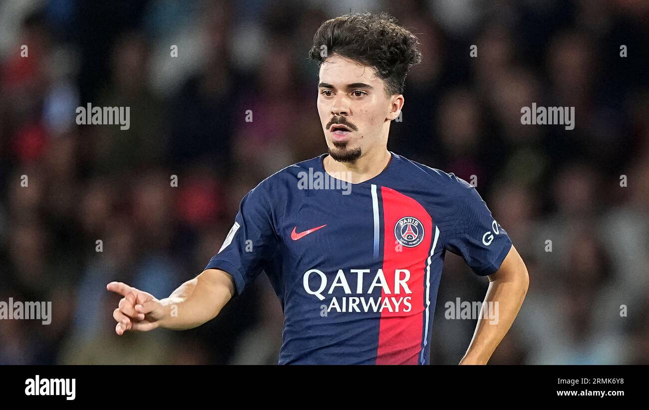 PSG's Vitinha during the French League One soccer match between Paris ...