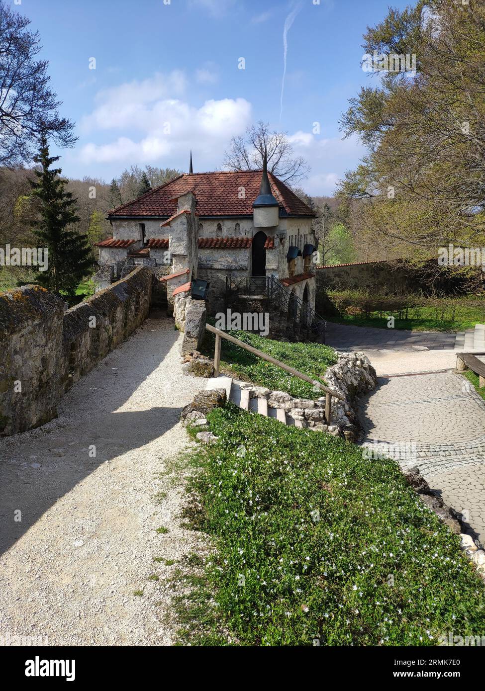 Marian Tower, Castle Chapel, Lichtenstein Castle, Baden-Wuerttemberg ...