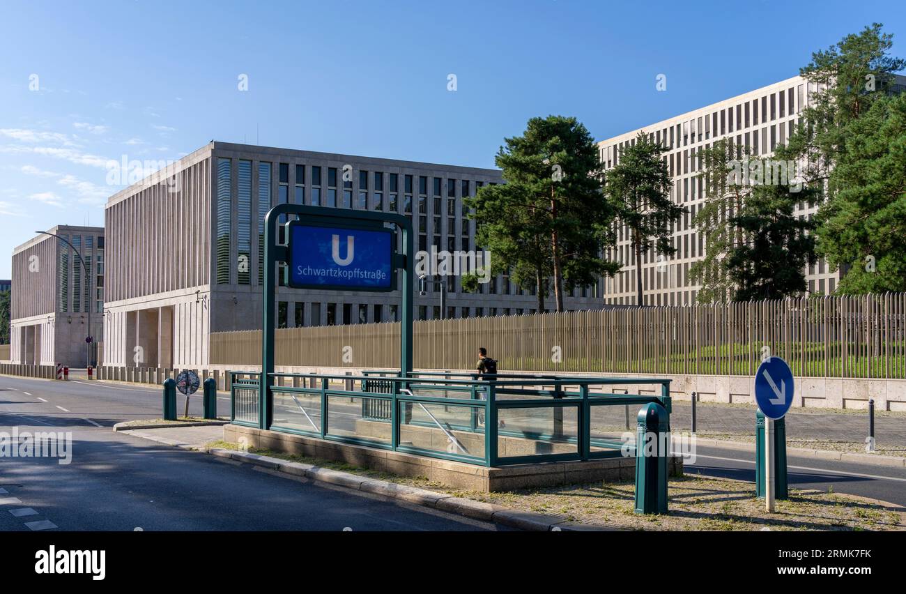 Schwartzkopffstraße Subway Station, Exit At The Bundesnachrichtendienst ...